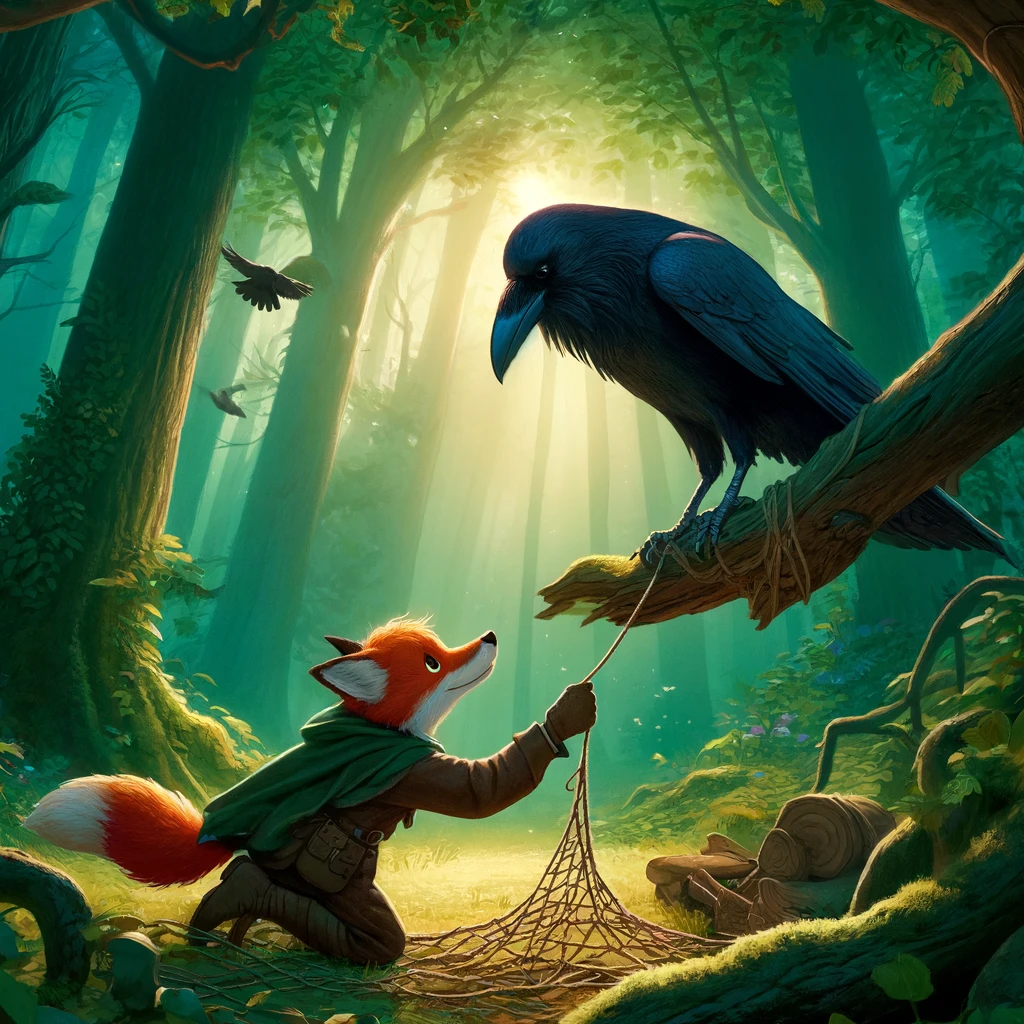 Gagak dan Petualangan Hutan yang Ajaib - Dongeng Vortixel