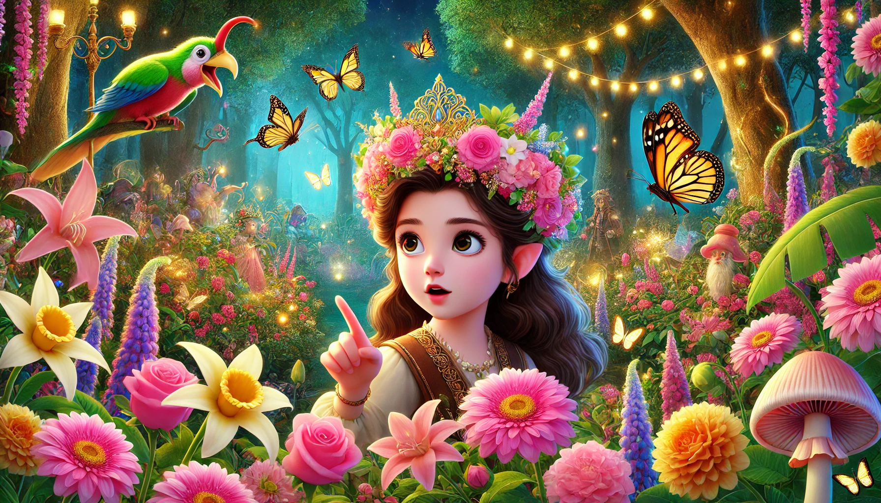 Petualangan Seru Putri Bunga di Taman Ajaib - Dongeng Vortixel