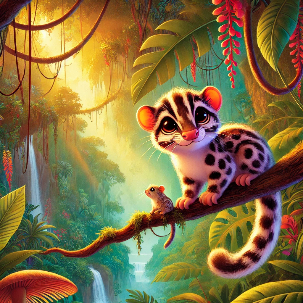 Petualangan Linsang Lila di Hutan Bintik Ajaib - Dongeng Vortixel